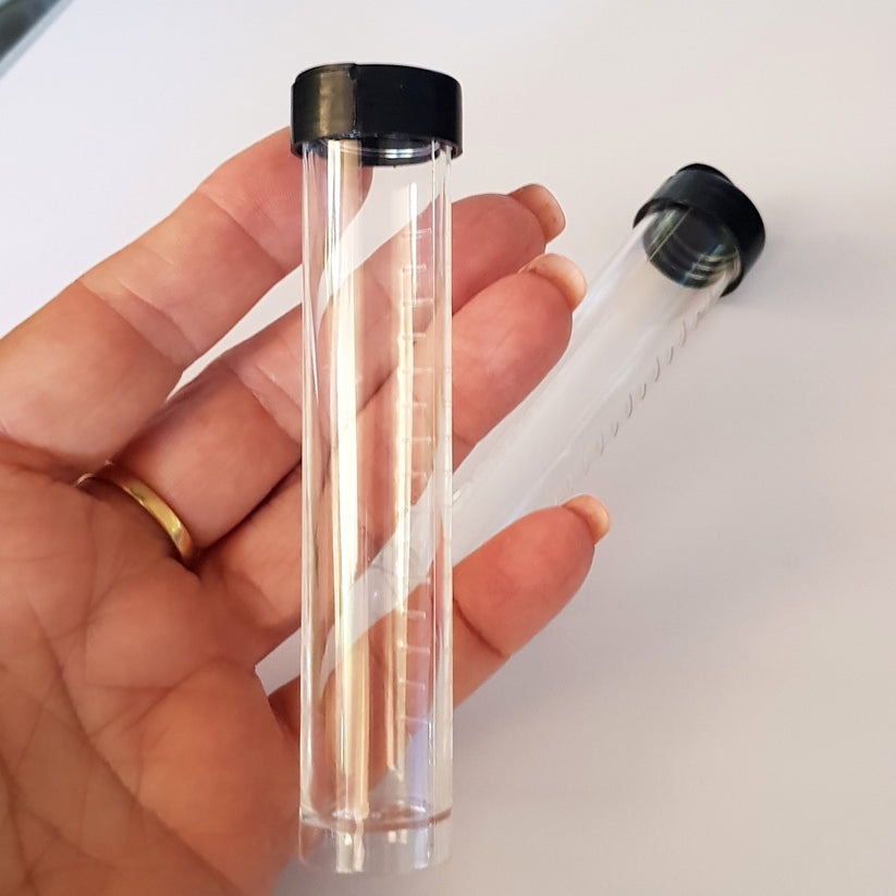 Bead Storage Tubes – Clear Jewellery Organiser 10.49cm x 1.98cm – Kalitheo